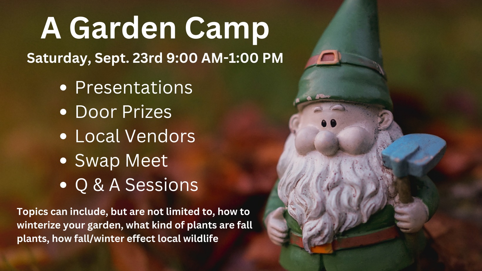 A Garden Camp — City of Calvert